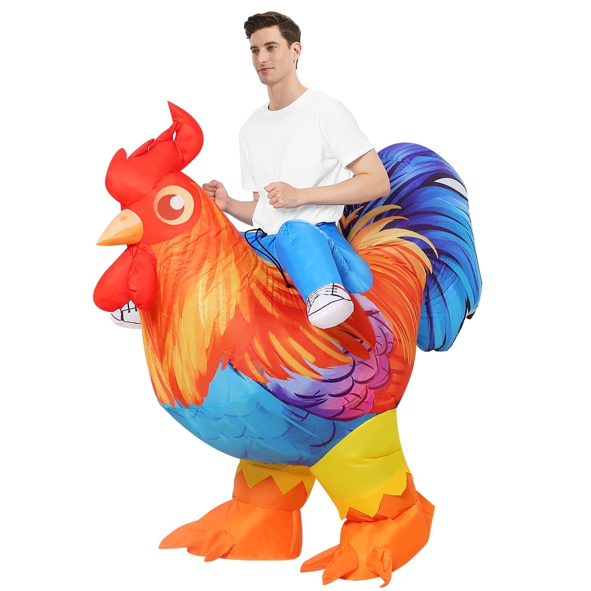 GOOSH 72 inch Adult Chicken Blow Up Costumes, Inflatable Chicken ...