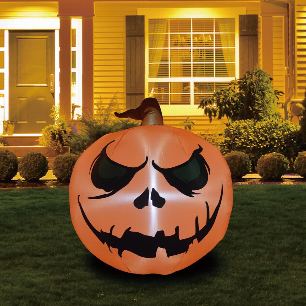 GOOSH Halloween Inflatable 4 FT Halloween Pumpkin Inflatable, Scary ...