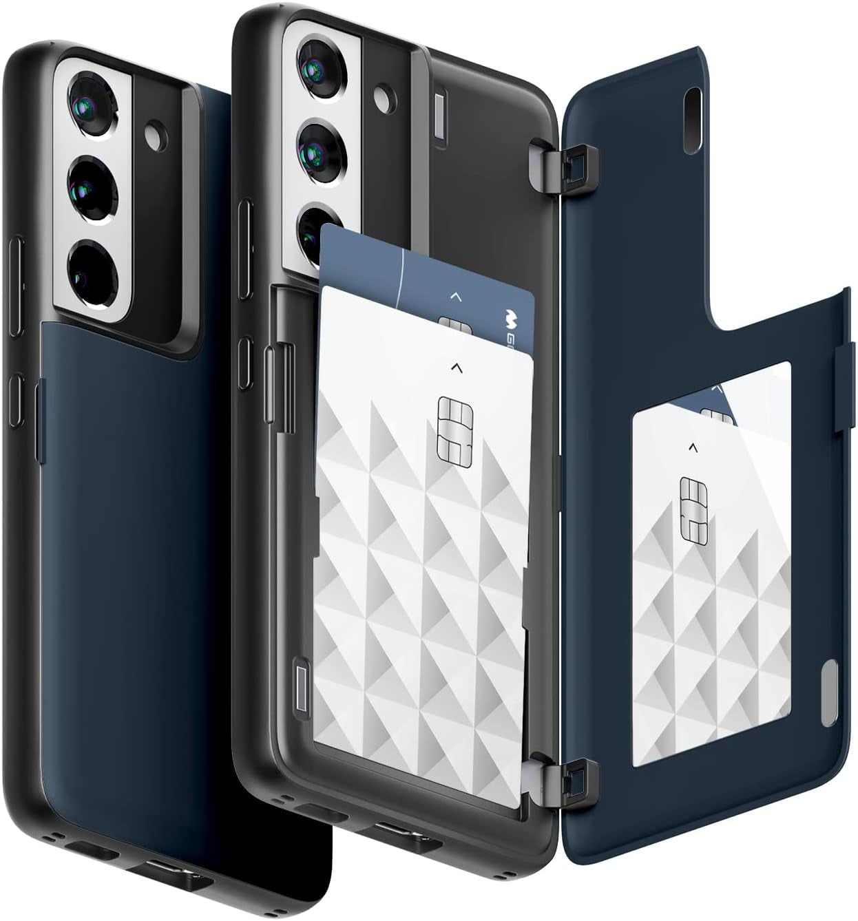 GOOSPERY Magnetic Door Bumper Case Compatible with Galaxy S22, Card ...