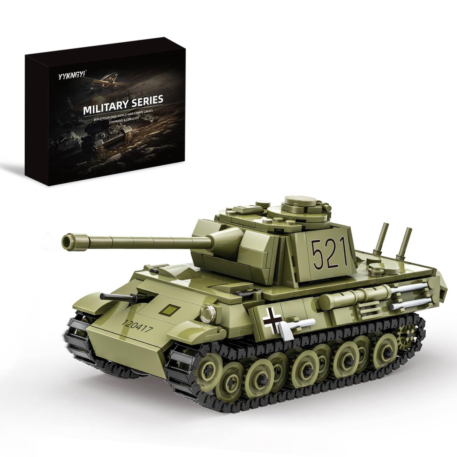 GOQI Panther Tank Building Set, Compatible with Lego Military Tank, WW2 ...