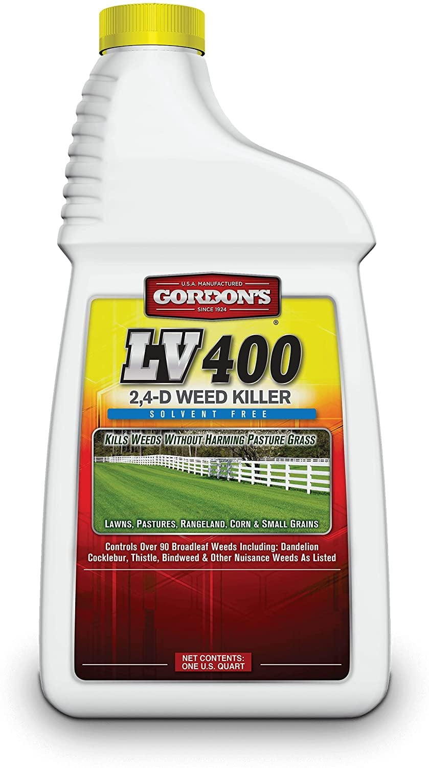 Gordon's LV400 Weed Killer Liquid - Solvent Free 2,4-D - 1 Quart ...