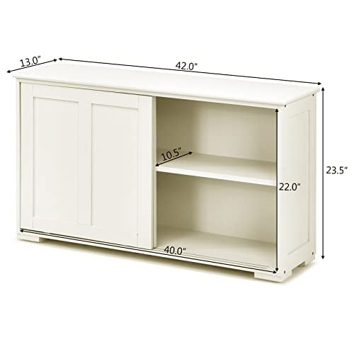 GORELAX Buffet Cabinet with Storage, Stackable Kitchen Sideboard w ...