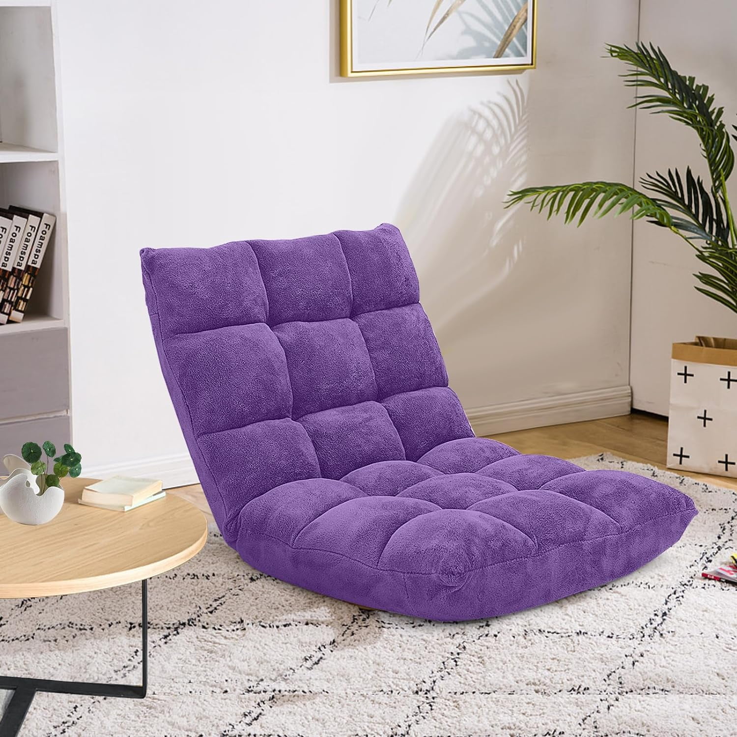 GORELAX Memory Foam Floor Chair, 14-Poistion Adjustable Floor Reading ...