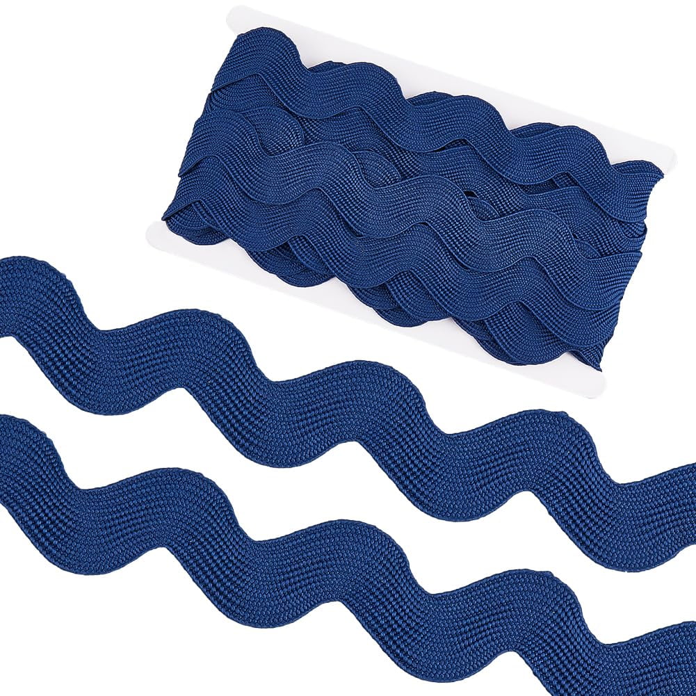 GORGECRAFT 10 Yard 1.58 Inch Jumbo RIC Rac Trim Rick Rack Wave Bending ...