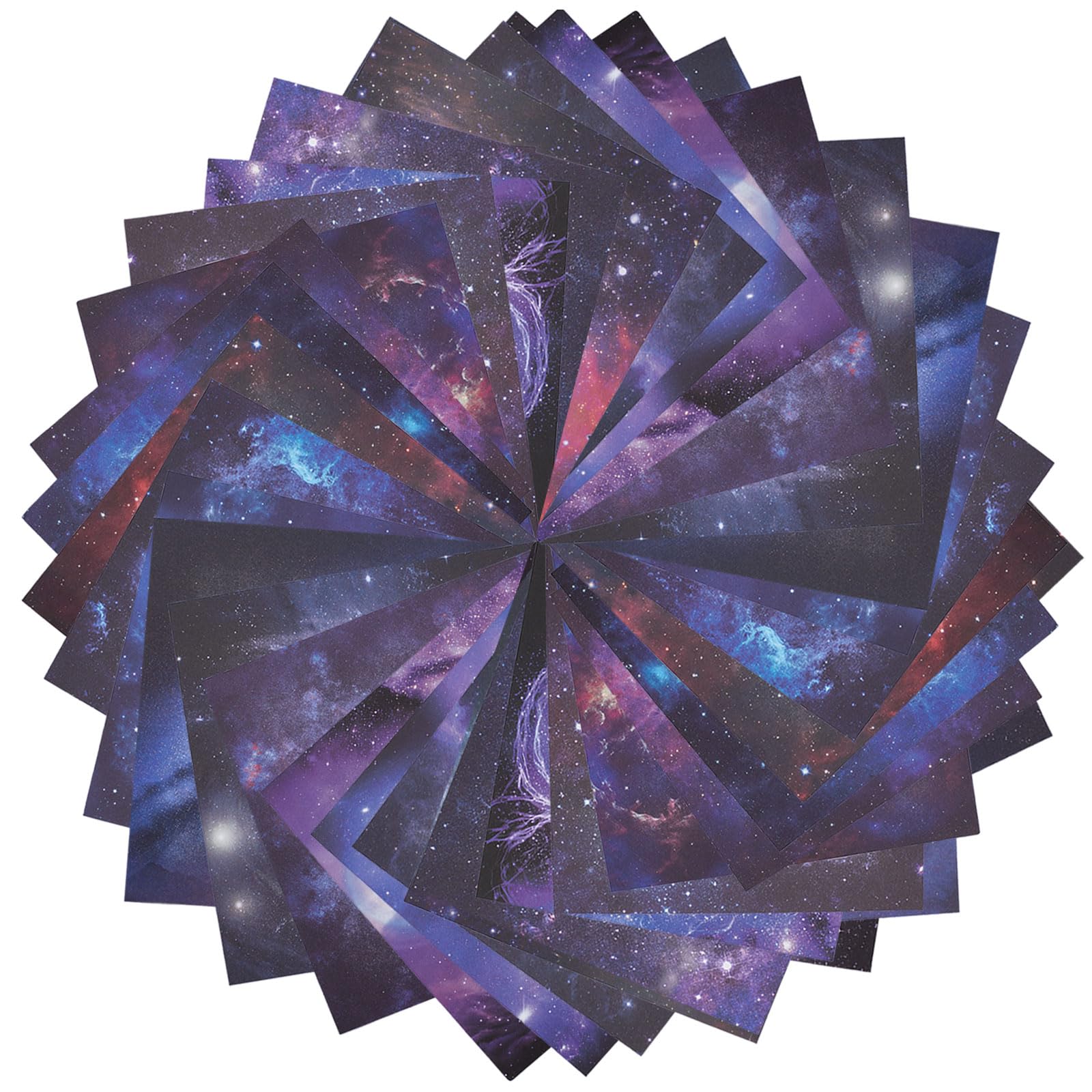 GORGECRAFT 100PCS Galaxy Scrapbook MMF7 Paper 15x15cm Starry Sky Paper ...