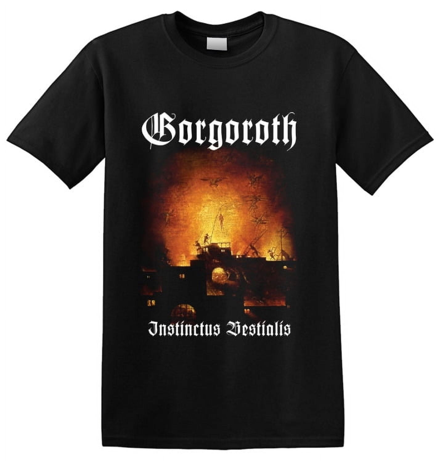 GORGOROTH - 'Instinctus Bestialis White Logo' T-Shirt - Walmart.com