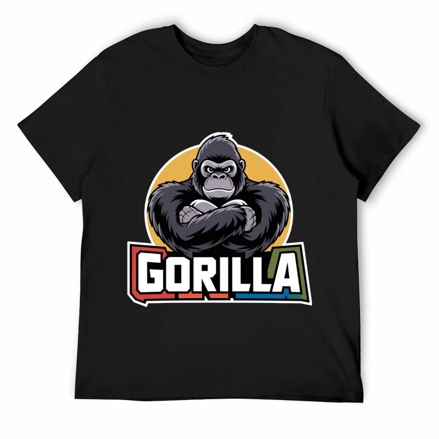 GORILLA Bodybuilding Gift Motivational Quote Gym Workout T-Shirt ...