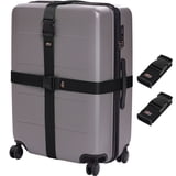 GORILLA GRIP 2 Pack Adjustable Luggage Straps for Suitcases, Travel ...