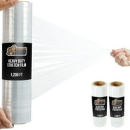 Pen+Gear Easy Roll Stretch Wrap, 15 in x 750 ft, Easy Unwind, Clear, 1 ...