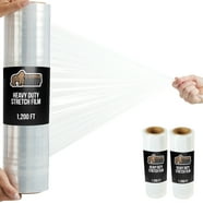 Pen+Gear Easy Roll Stretch Wrap, 15 in x 750 ft, Easy Unwind, Clear, 1 ...