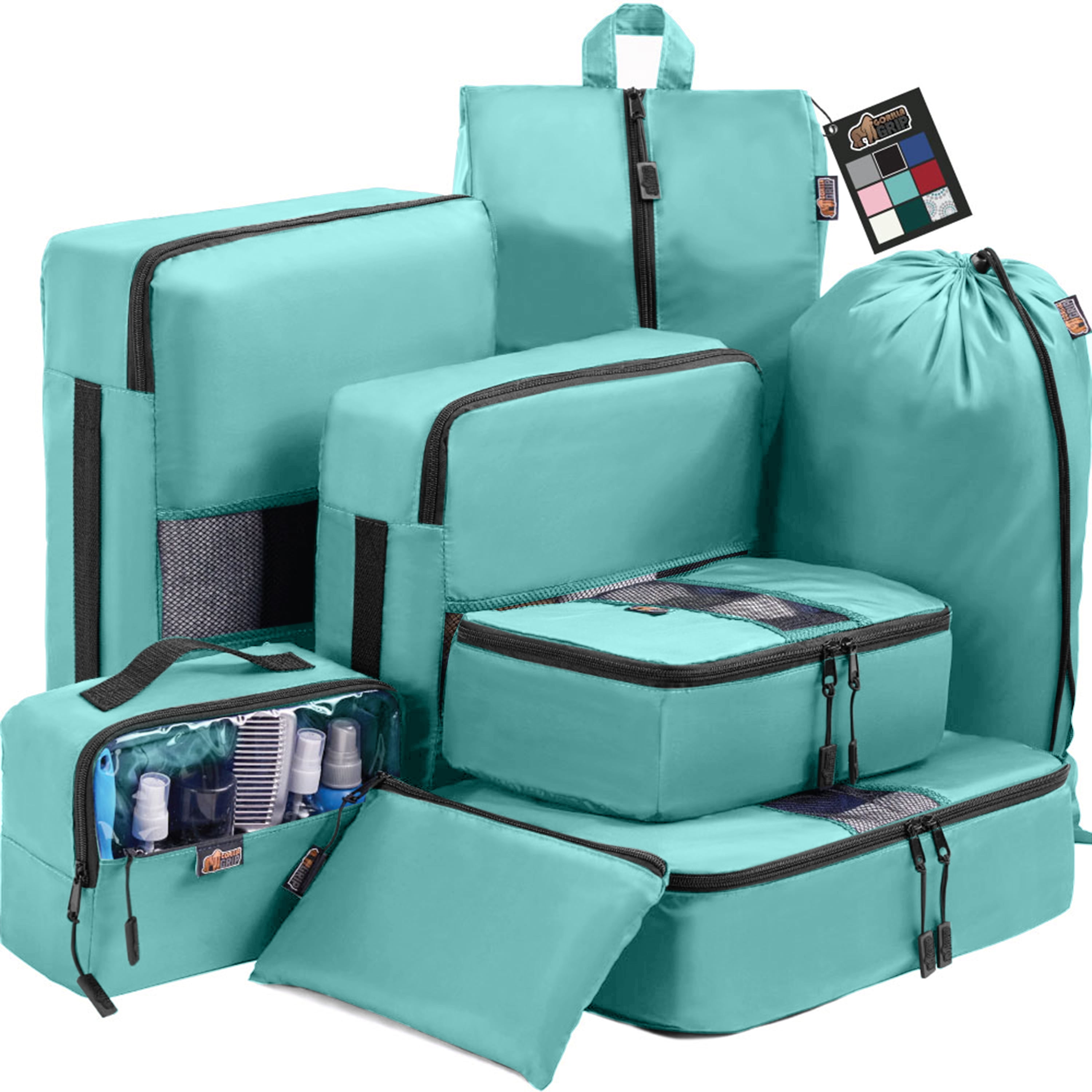 Gorilla Grip Packing Cubes Set, Space Saving Mesh Bag Organizers ...
