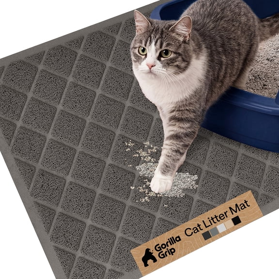 Cat Litter Pad for Indoor Use Washable Small Rug Mat to Trap Scatter ...