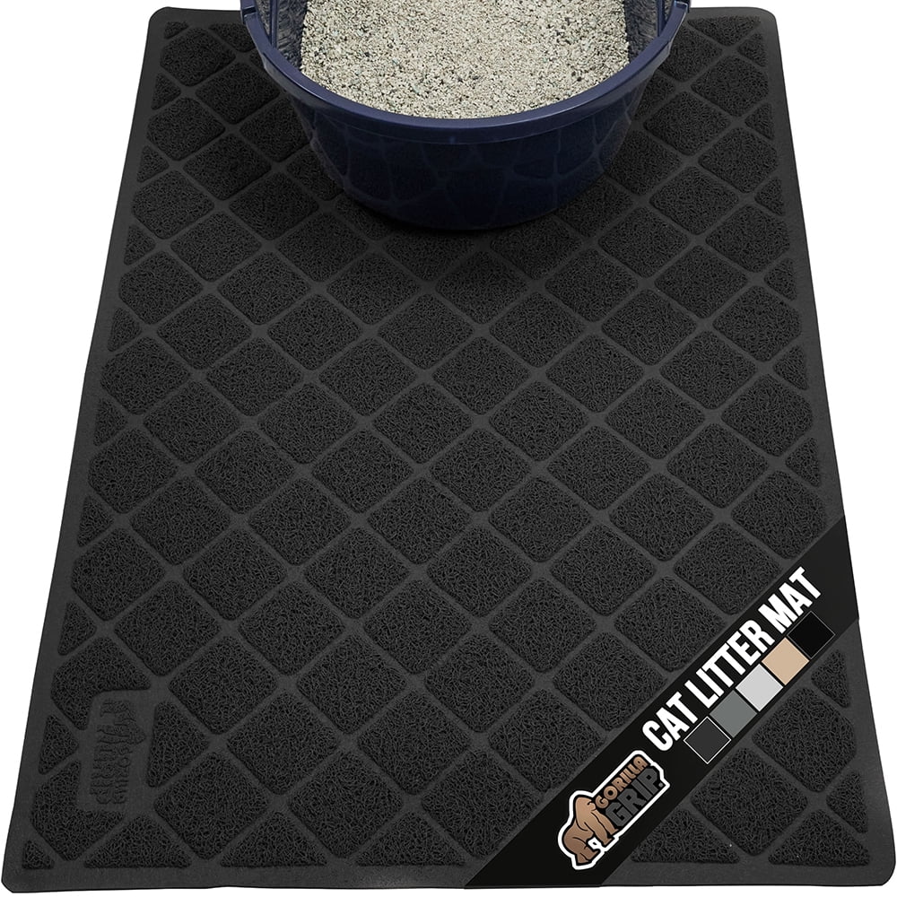 Gorilla Grip Cat Litter Trap Mat 30x20 Textured Non-Slip Soft on Paws ...