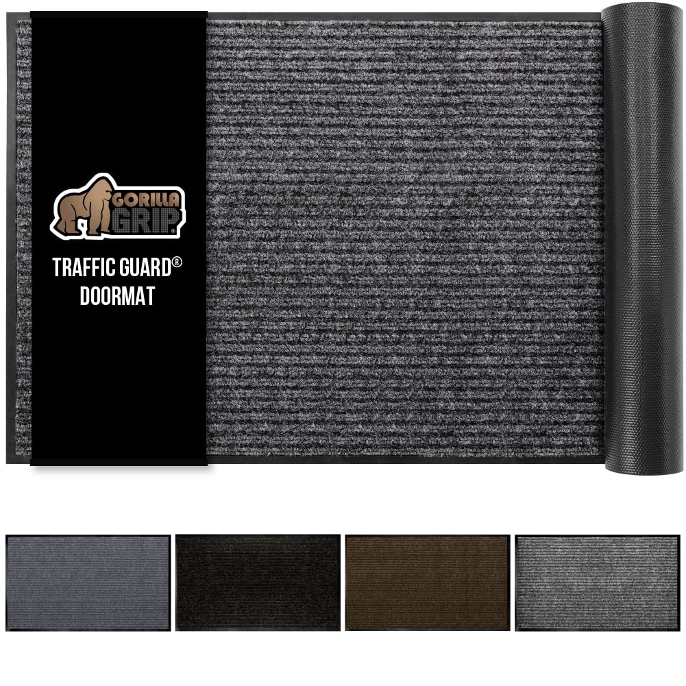 GORILLA GRIP Door Mat, Waterproof, Traffic Guard Commercial Office ...