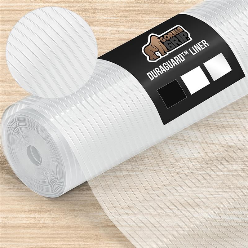 GORILLA GRIP Shelf Liner, DuraGuard Ribbed Waterproof Drawer, Cabinet ...