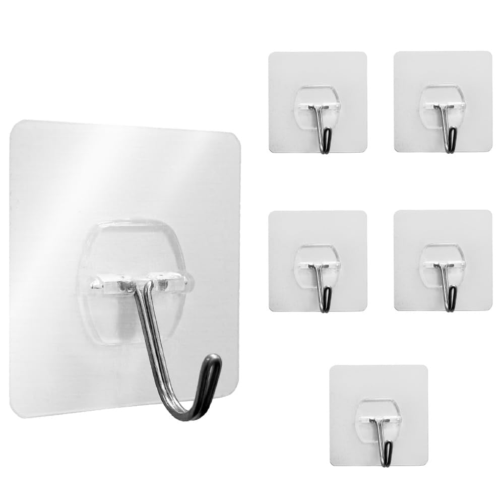 GORILLA GRIP Heavy Duty 25lbs Extra Grippy Reusable Wall Hanging Hooks ...