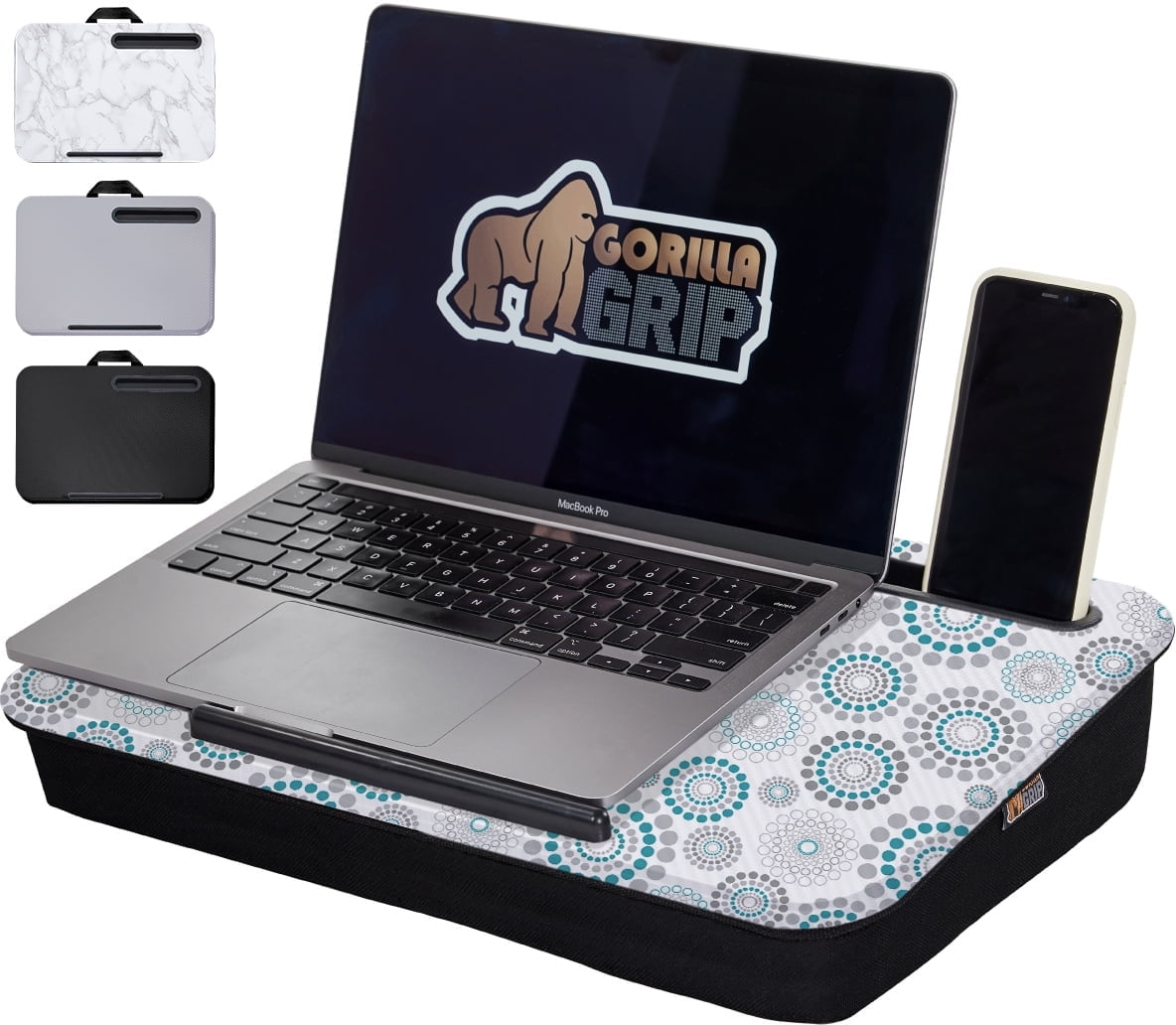 GORILLA GRIP Laptop Lap Desk, Portable Tablet Stand Fits Laptops up to ...