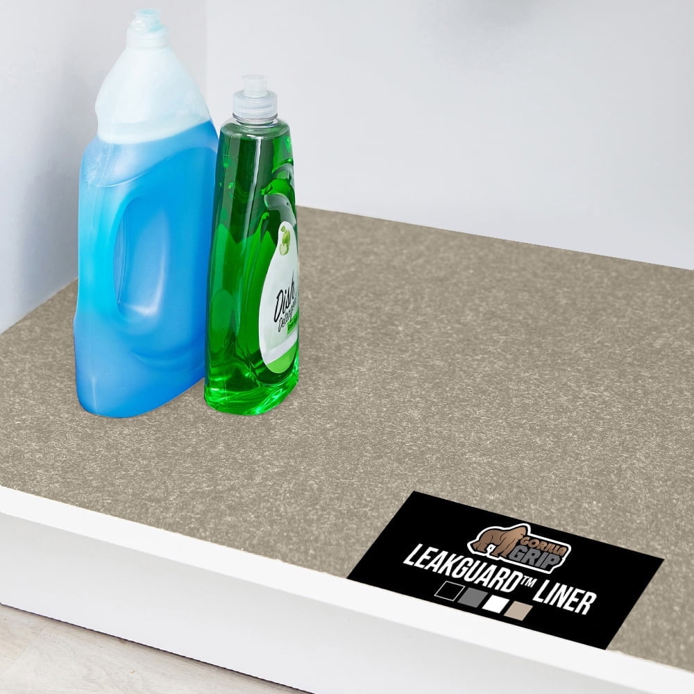 GORILLA GRIP LeakGuard Under Sink Mat, Waterproof Shelf Liner, Non ...