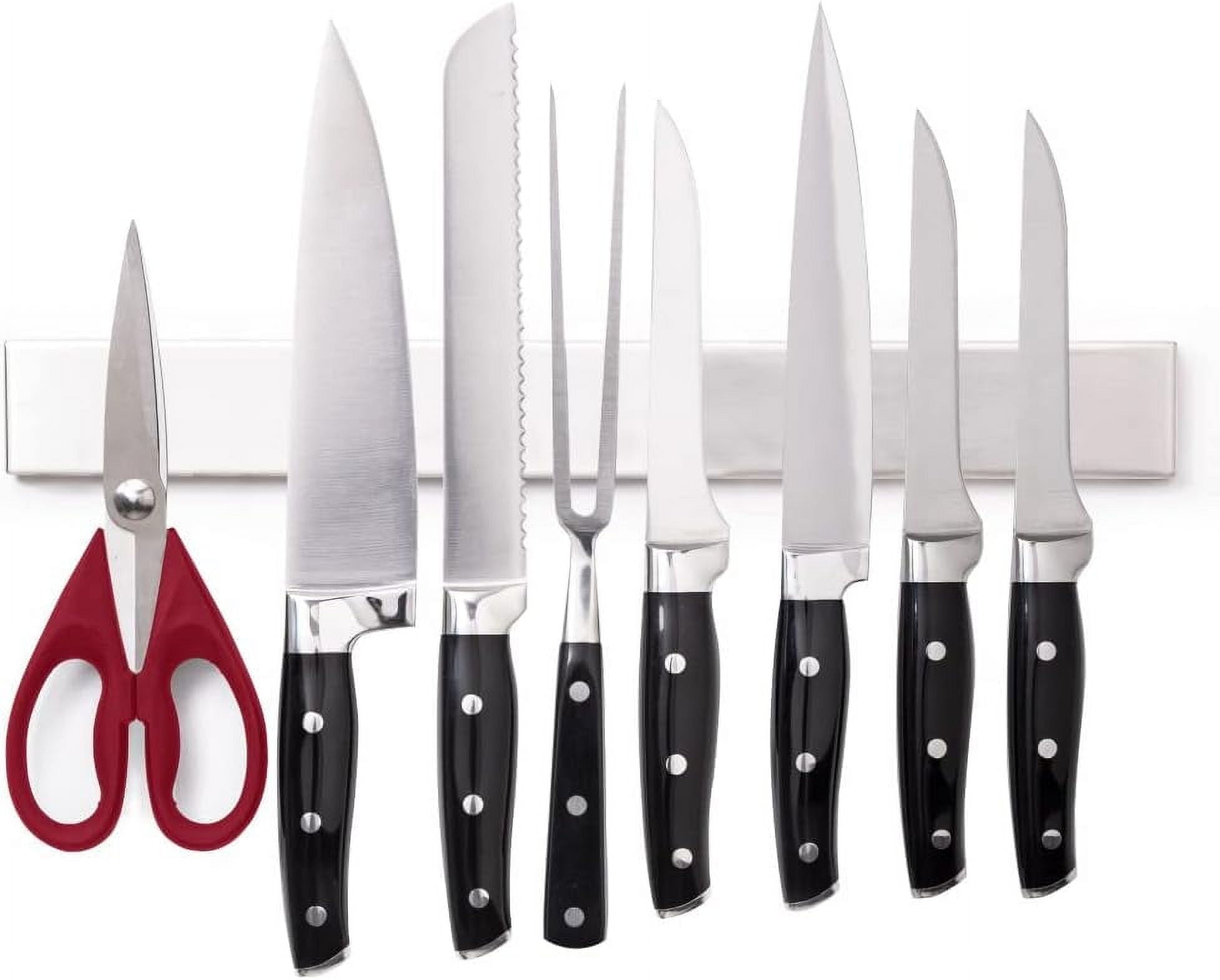 GORILLA GRIP Magnetic Knife Holder, Stainless Steel Wall Mounted Magnet ...