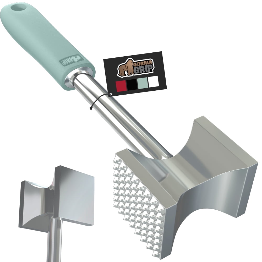 Gorilla Grip Meat Tenderizer, Heavy Duty Kitchen Mallet with Soft ...