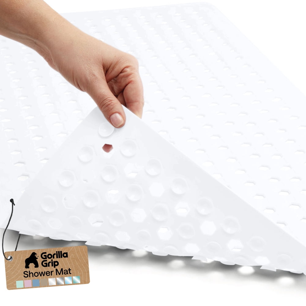 Gorilla Grip Bath Tub Shower Mat, 35x16 Inches, Non-Slip, BPA-Free ...