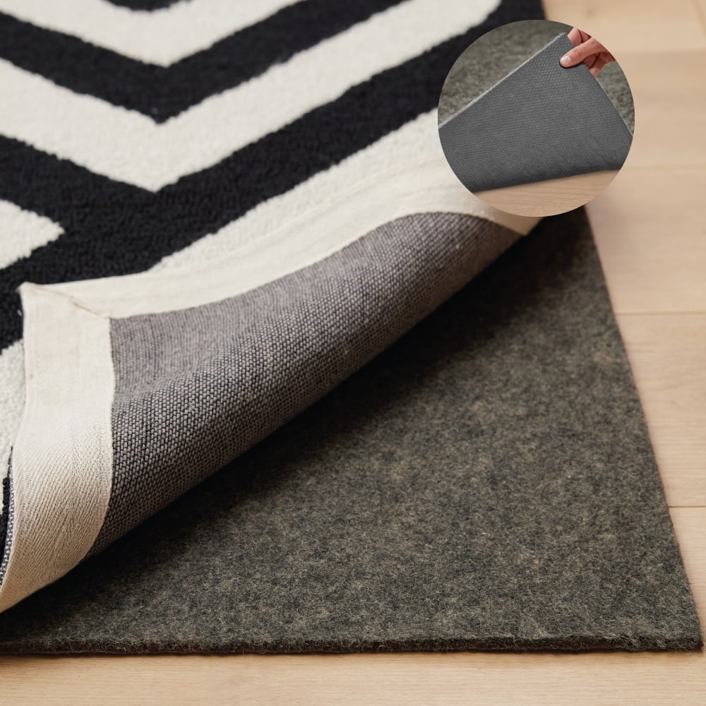 GORILLA GRIP Felt Rug Gripper Rug Pad 1/8” Thick 9x12 FT Protective ...