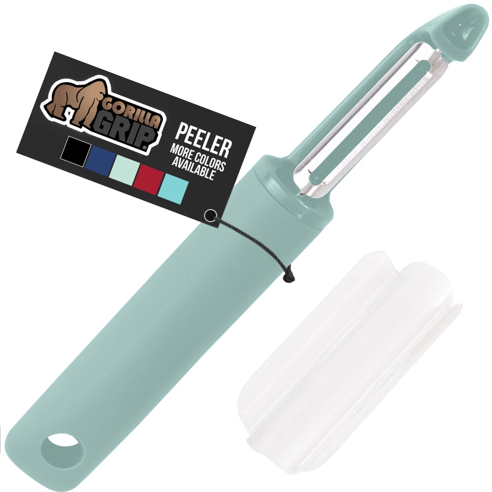 Gorilla Grip Vegetable Peeler, Stainless Steel, 8 Inches, Swivel Blades ...