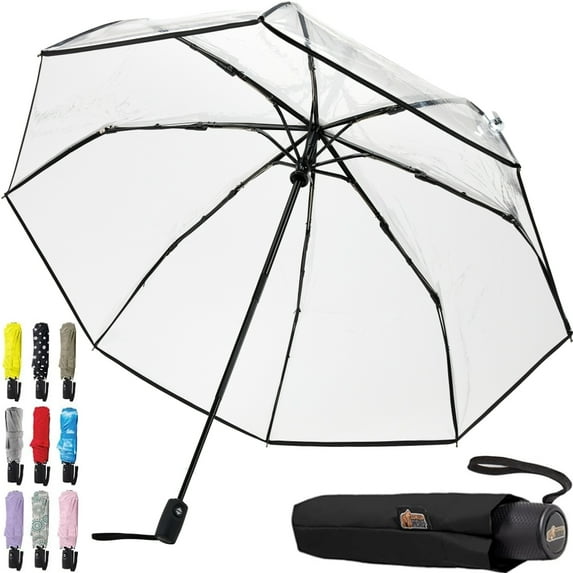 GORILLA GRIP Wind and Tear Resistant Compact Rain Umbrella, 11.5 inch ...