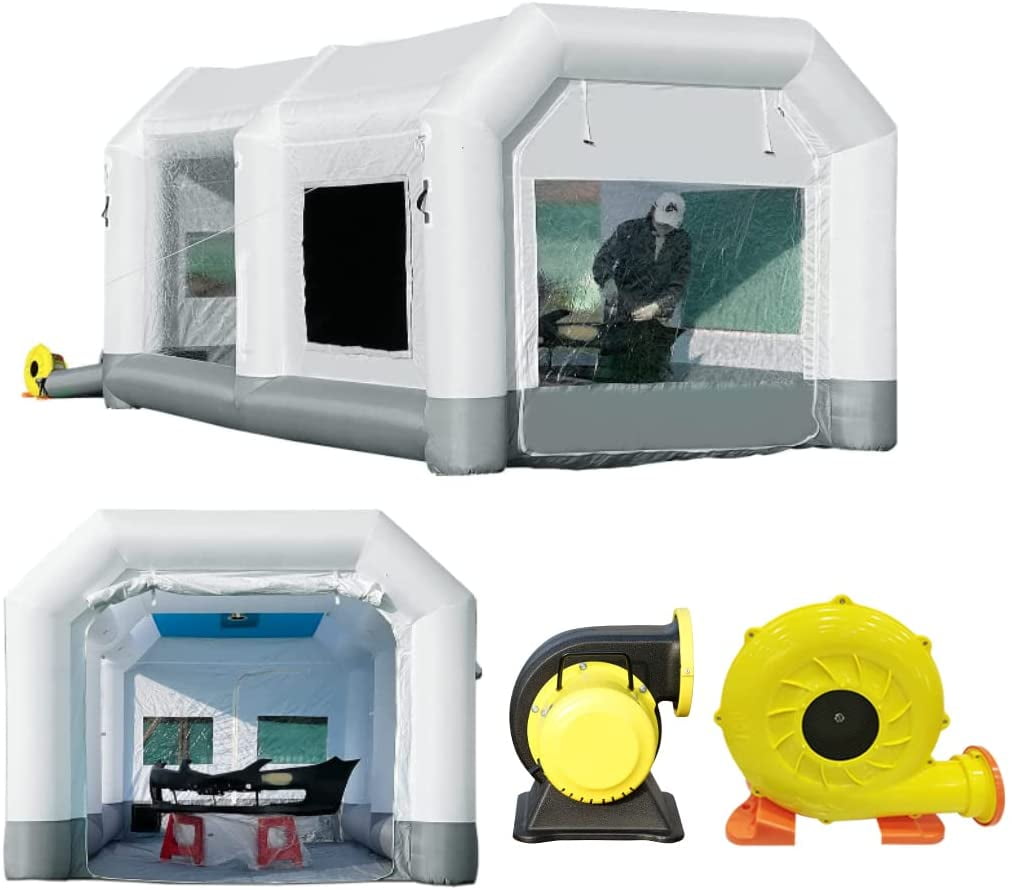GORILLASPRO Inflatable Paint Booth 16.5x10x8Ft with 2 Blowers (950W ...