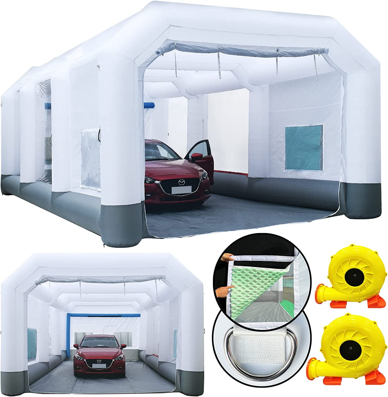 GORILLASPRO Inflatable Paint Booth 30x16x11Ft Inflatable Portable Spray ...