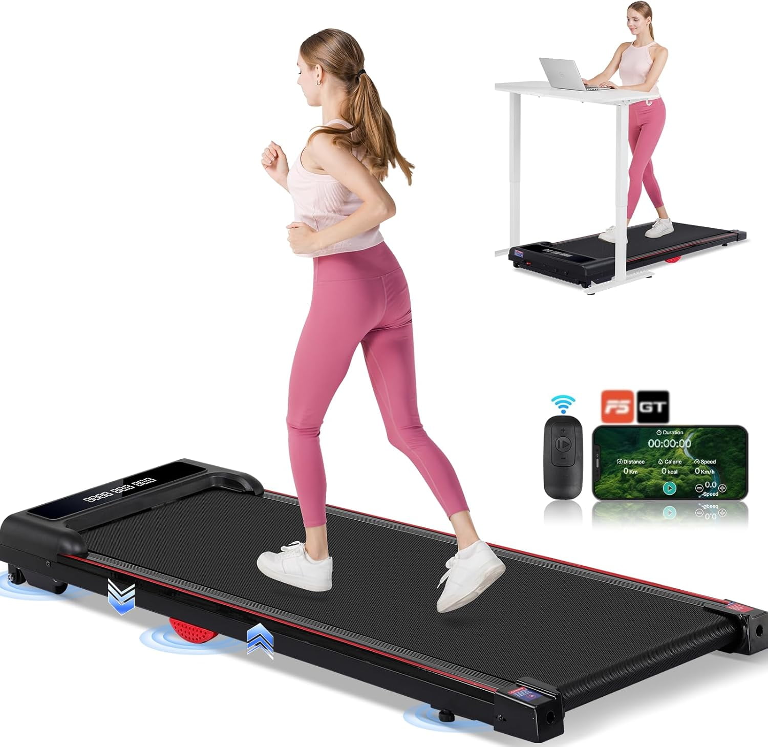 GORISE Walking Pad, Under Desk Treadmills for Home, Walking Pad with ...
