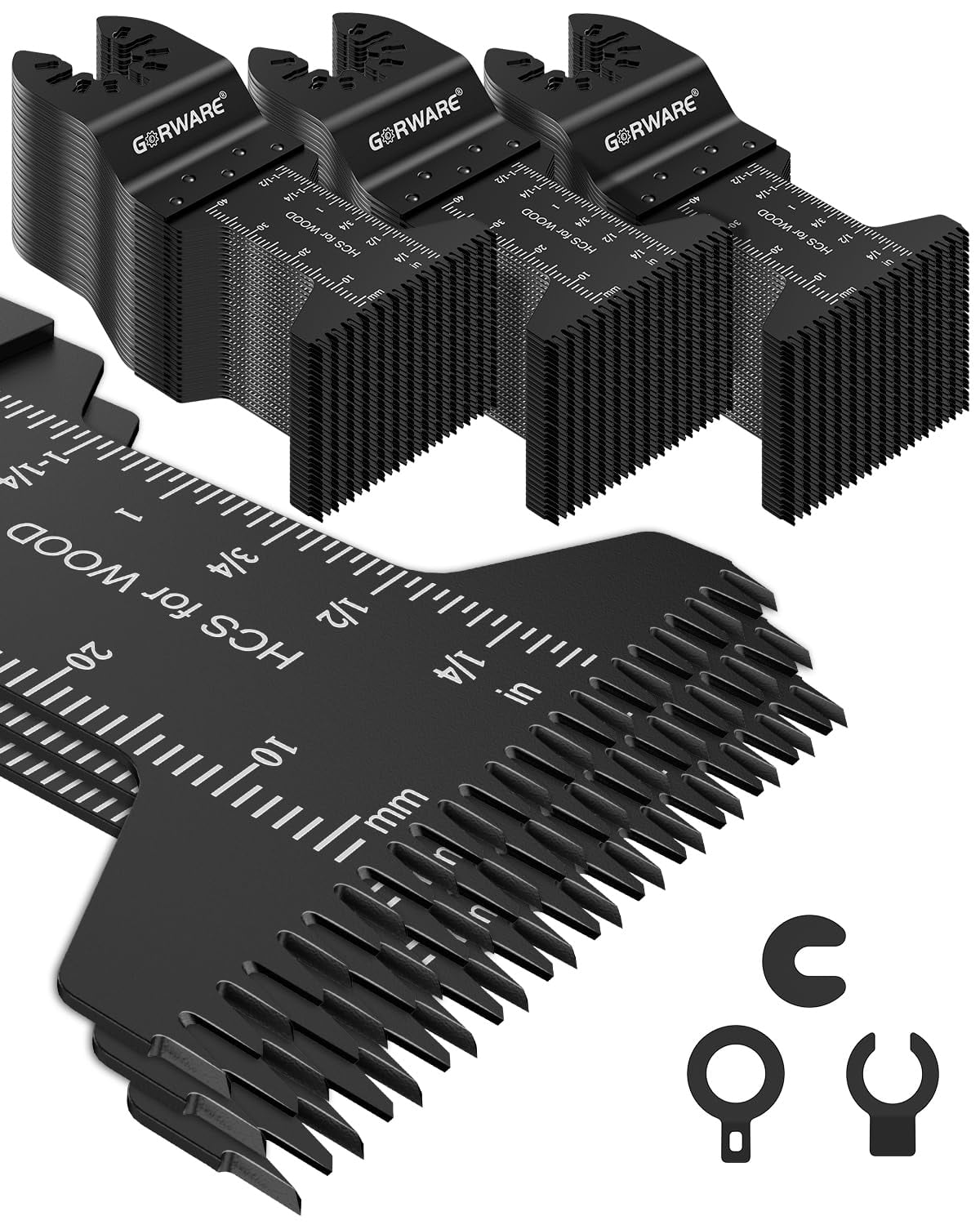 GORWARE Oscillating Tool Blades, Japanese Tooth Quick Release Multi ...