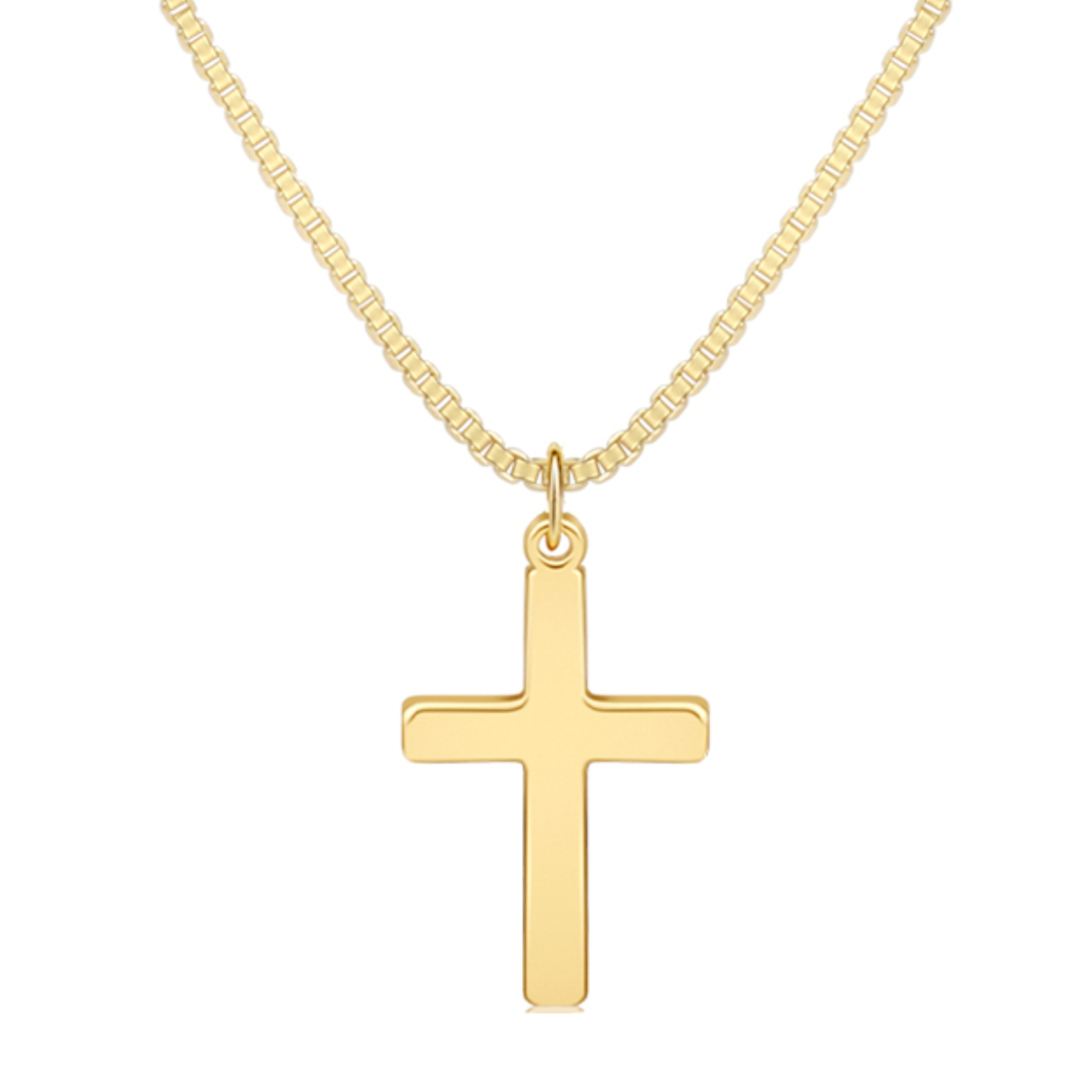 GOSFRY Gold Plated Cross Necklace for Women Simple Cross Pendant ...