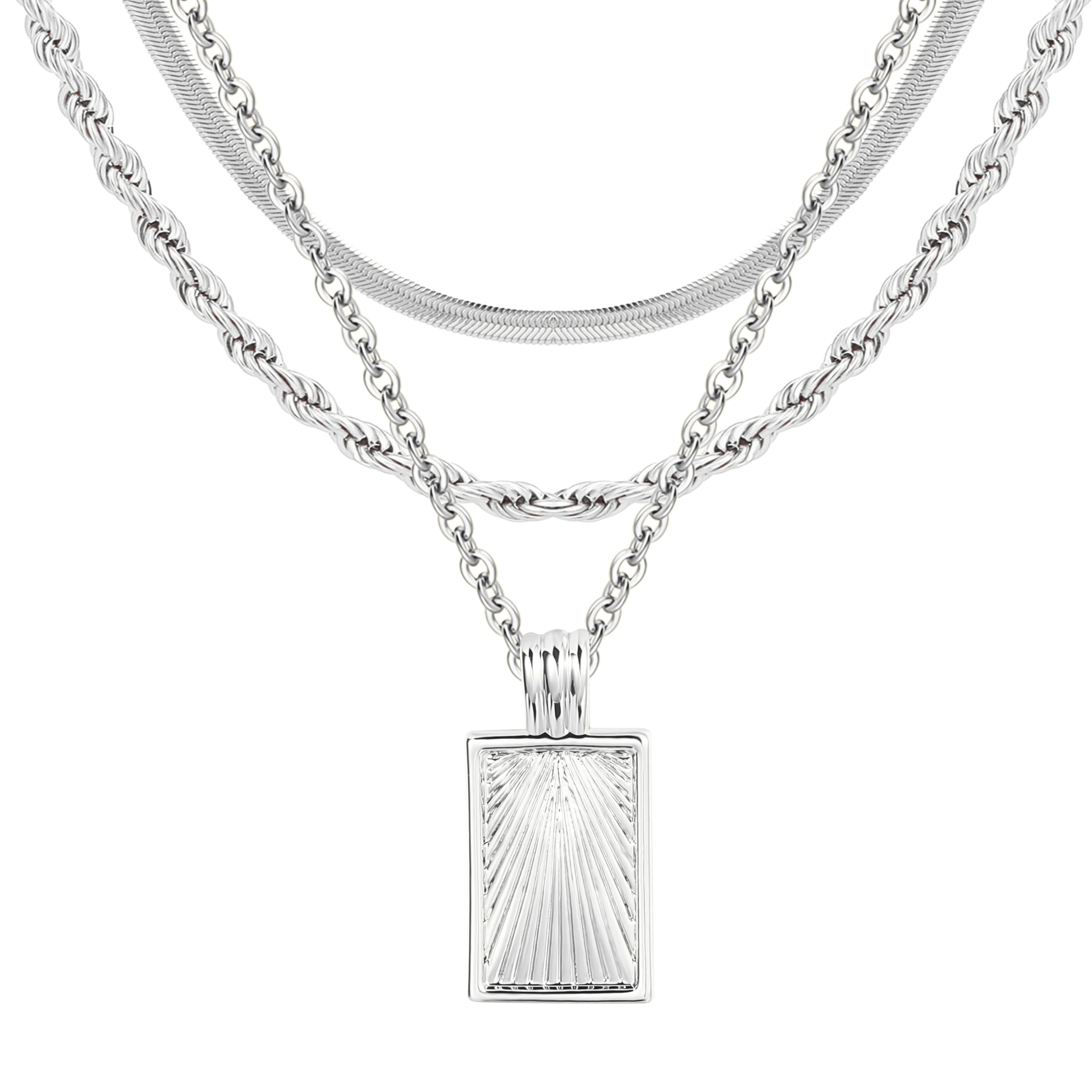 GOSFRY Gold/Silver Plated Necklace for Women Necklaces Dainty Layered ...