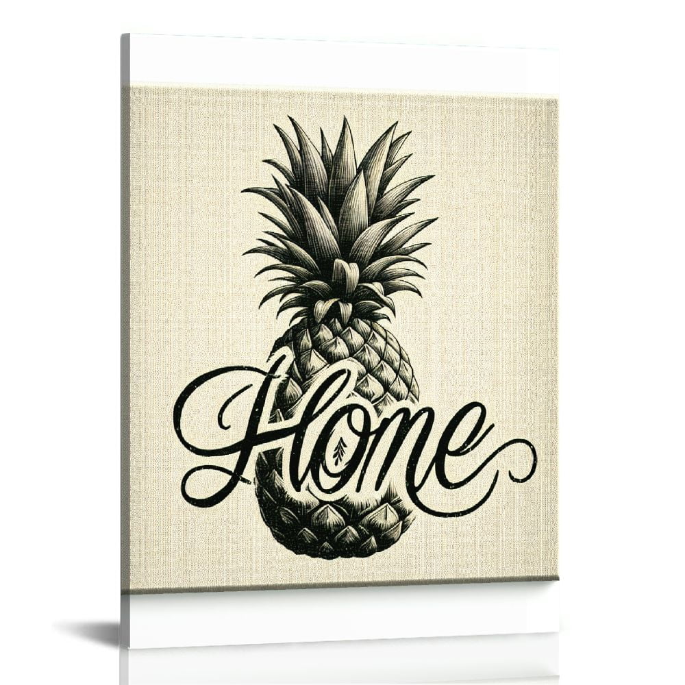 GOSMITH 16x20 in / 12x16 in Rustic Farmhouse Style Retro Pineapple ...