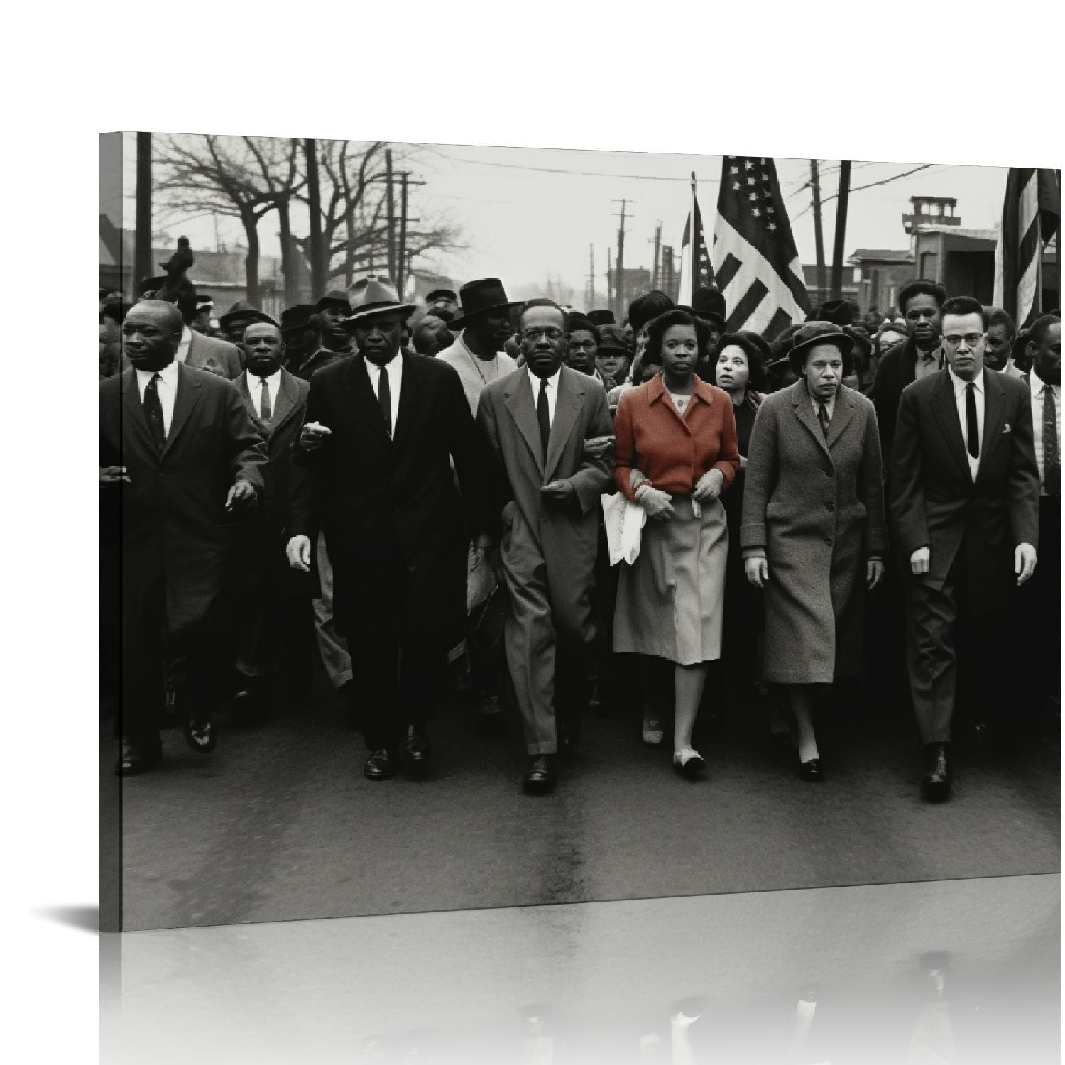 GOSMITH 1965 Dr_Martin Luther King Civil Rights March On Selma Canvas ...