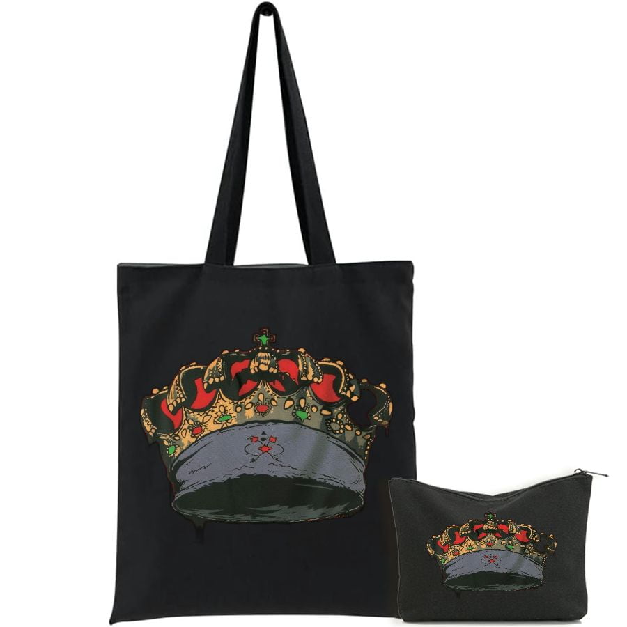 GOSMITH 2 Pcs Canvas Tote Bags Cute Aesthetic Tote Bags with Zipper ...