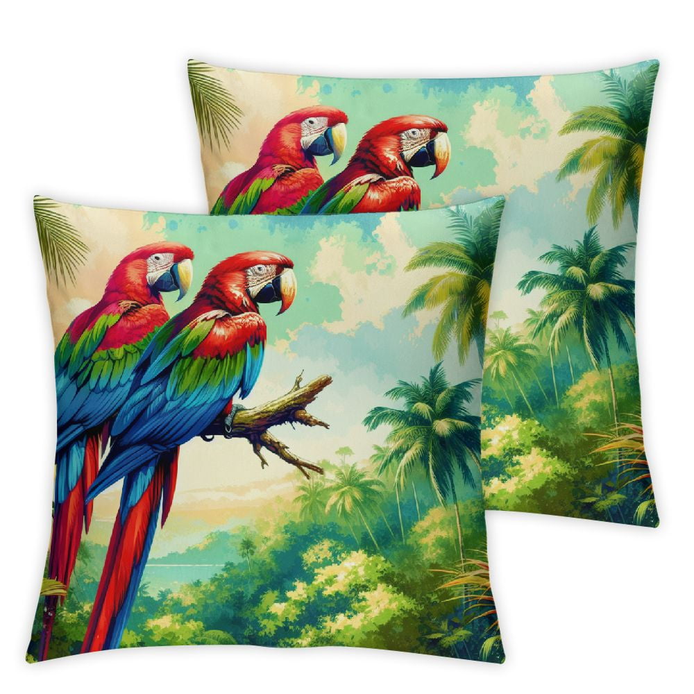 GOSMITH 2-Piece Short Plush Pillowcase Set - Decorative Summer Colorful ...