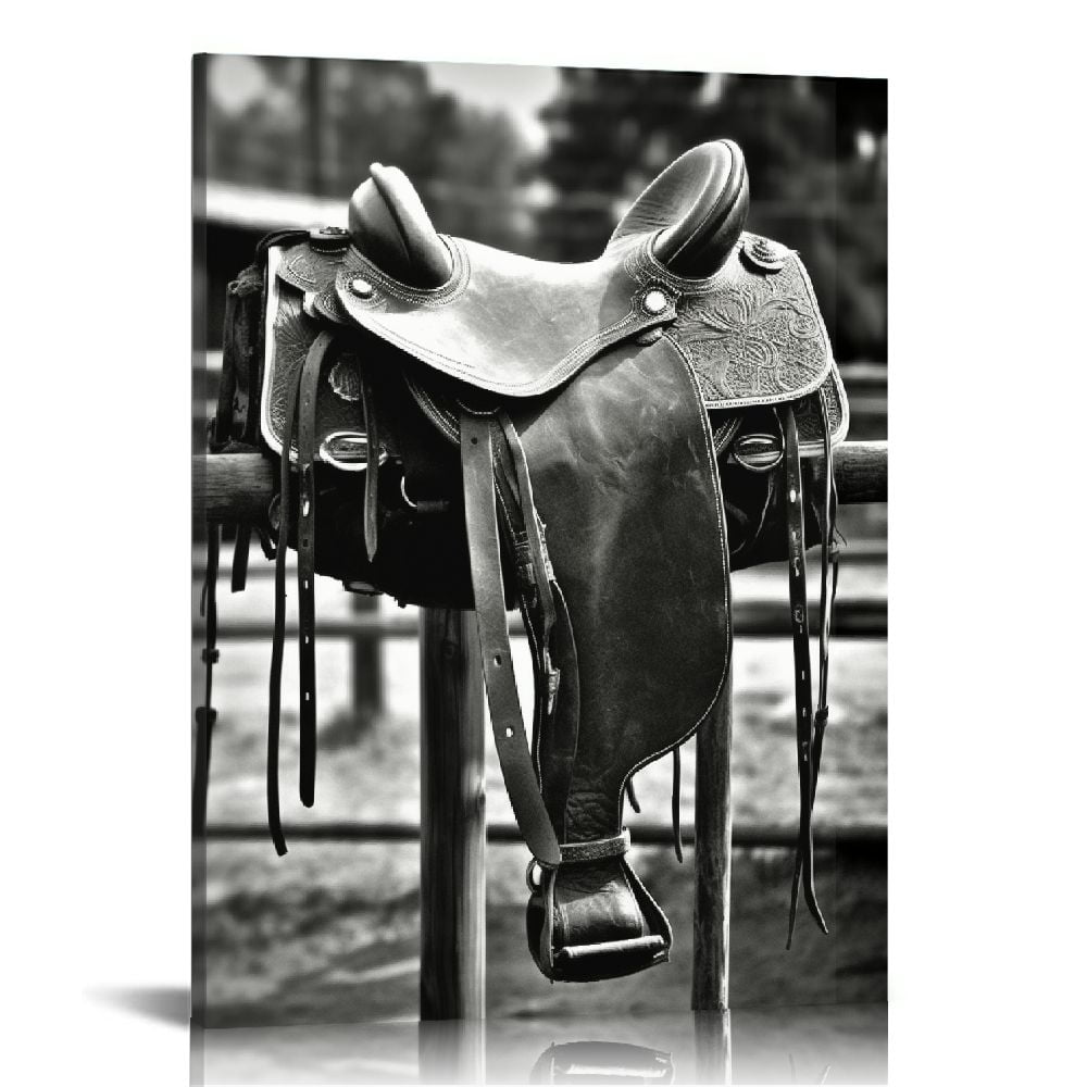 GOSMITH 3 Pieces Retro Canvas Prints American West Rodeo Cowboy Wall ...