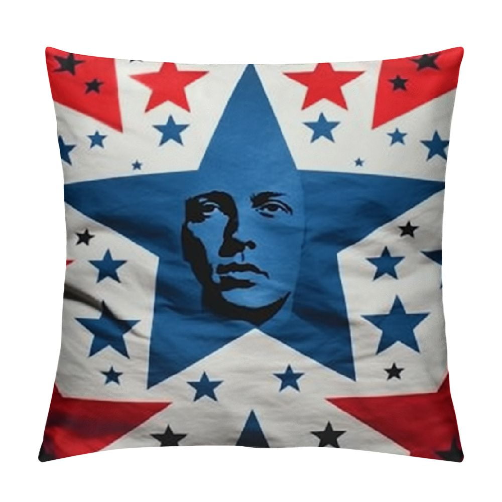 GOSMITH Abstract American Flag Outdoor Pillow Cover Pattern Made from ...