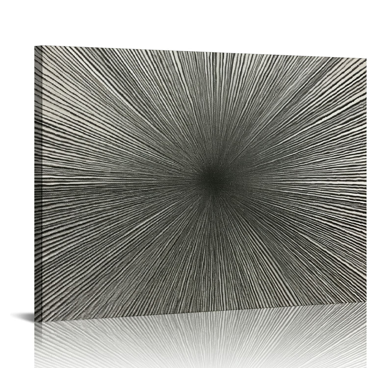 GOSMITH Abstract Art Paintings on Canvas Thick silver Abstract Artwork ...