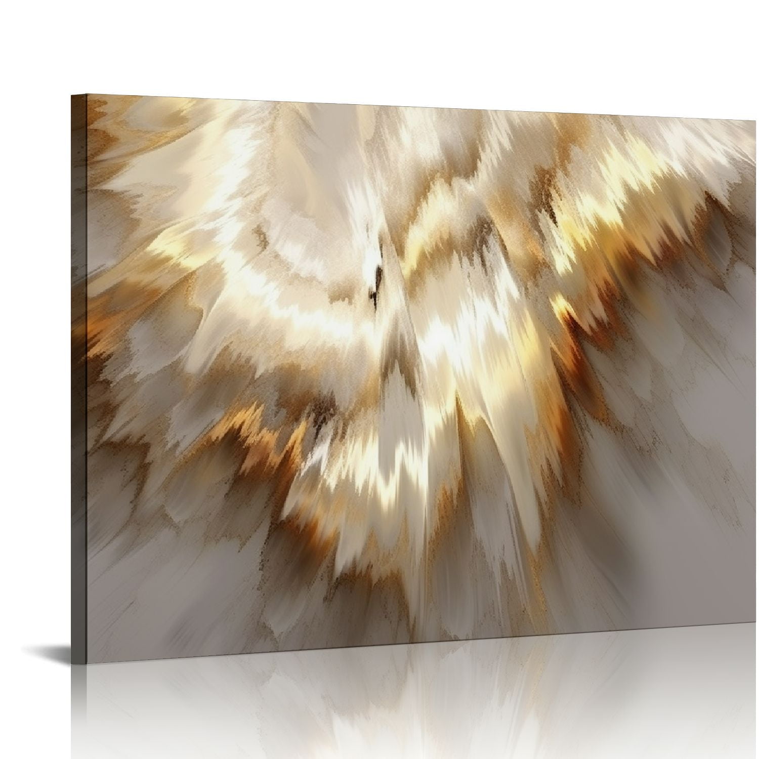 GOSMITH Abstract Gold Marble Texture Canvas Wall Art Tindal Effect ...