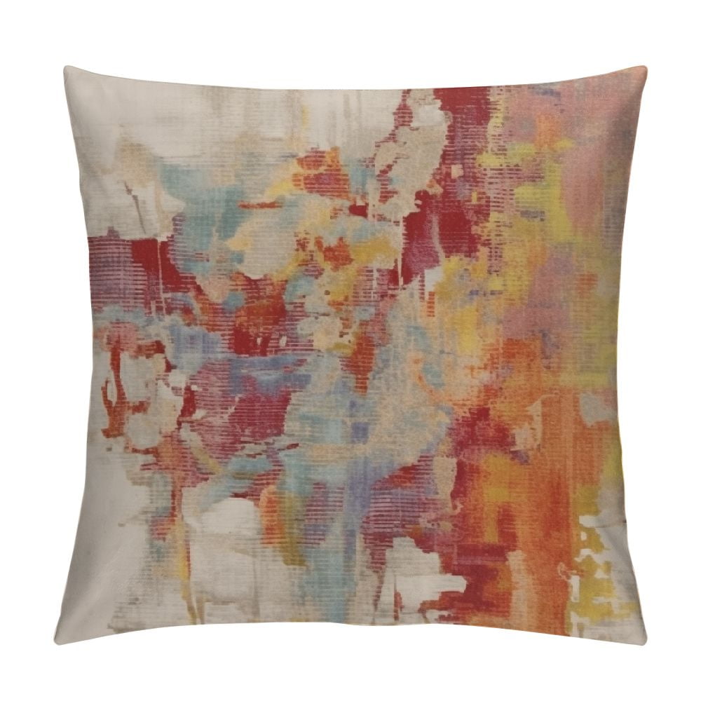 GOSMITH Abstract Pillow Covers Abstract Rust Art Painting Decorative ...