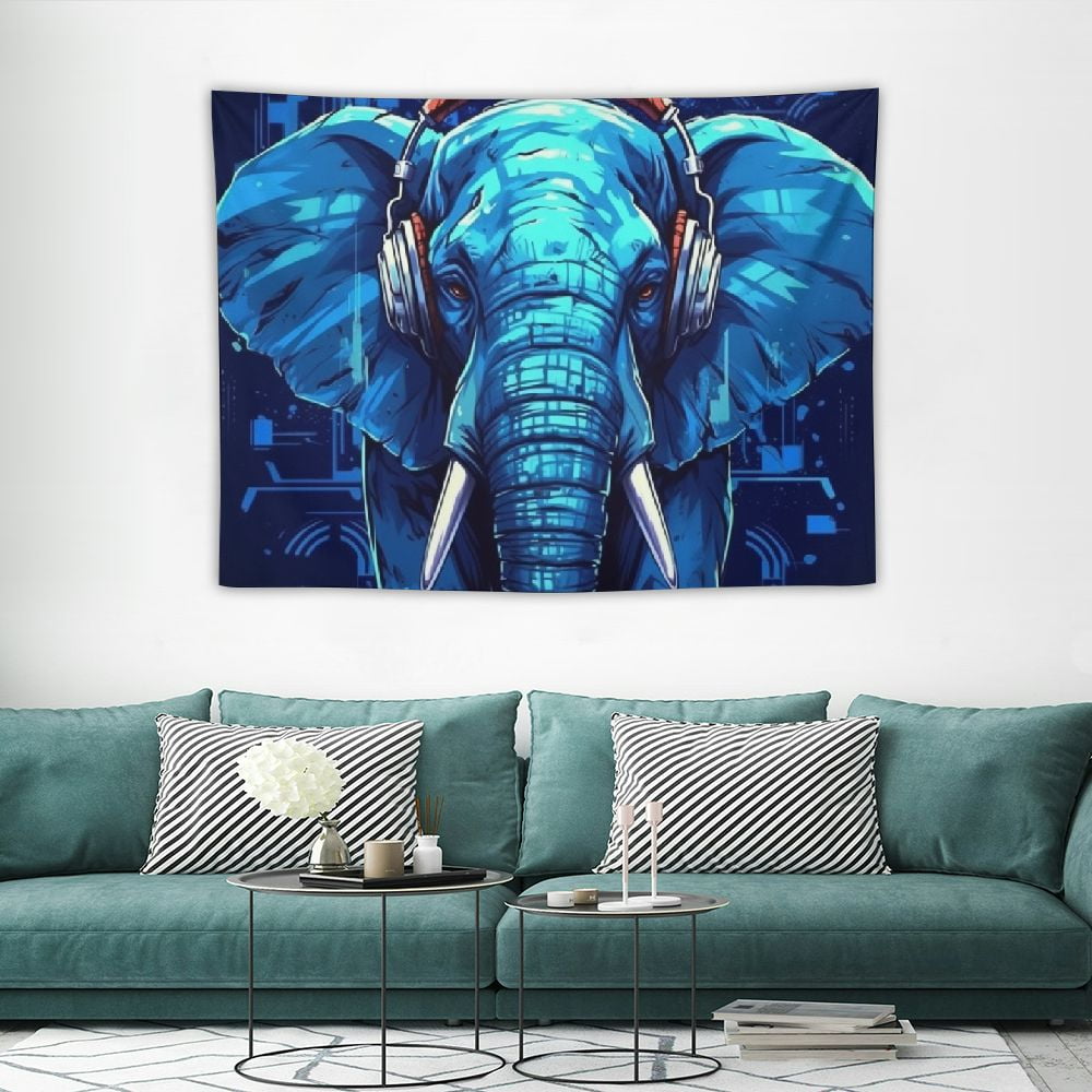 GOSMITH African Elephant Tapestry, Elephant Tapestry Wall Hanging, Wild ...