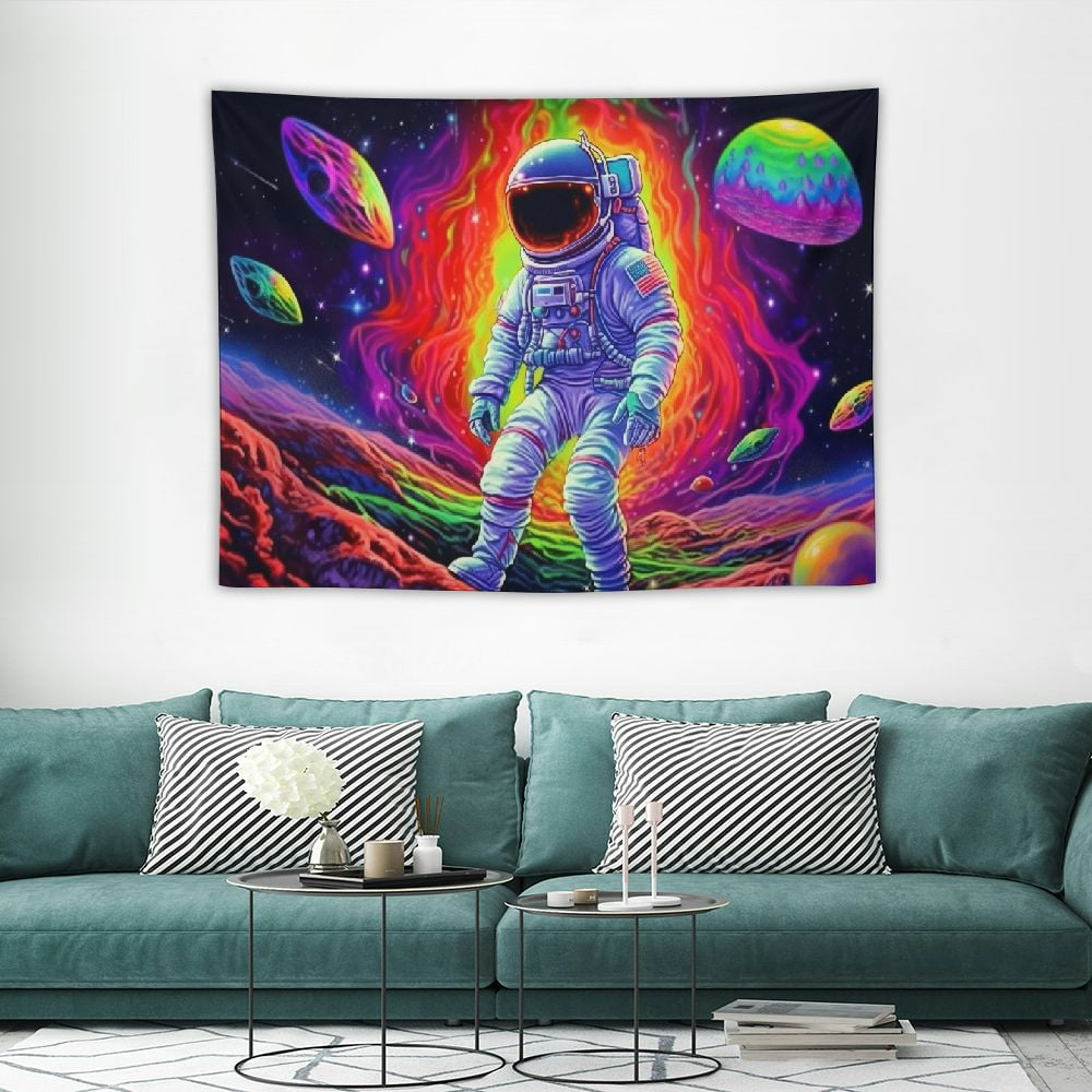 GOSMITH Alien Astronaut Tapestry Space Wall Tapestry UFO Spaceship ...
