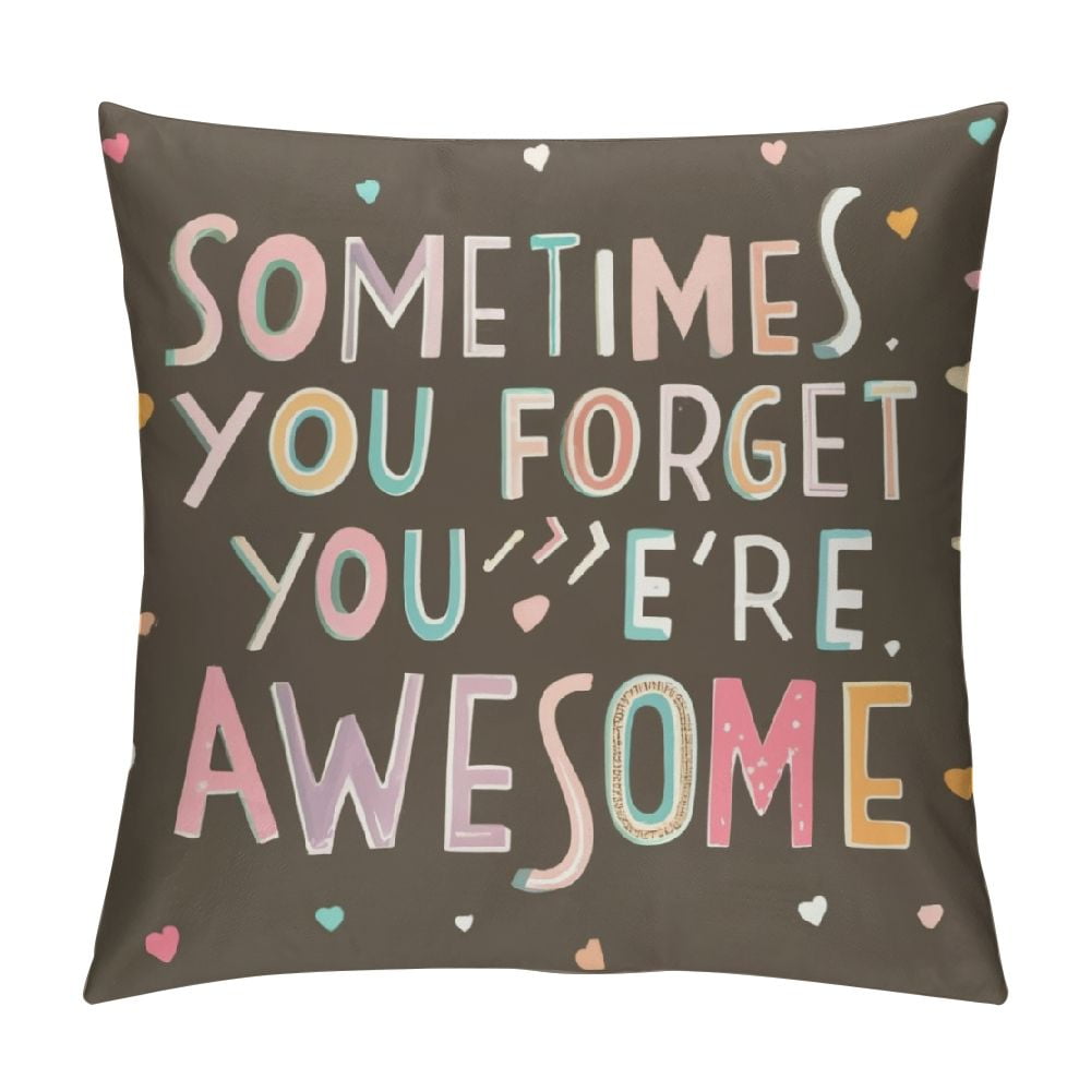GOSMITH Always Remember You are Braver Than You Believe Pillow Covers ...