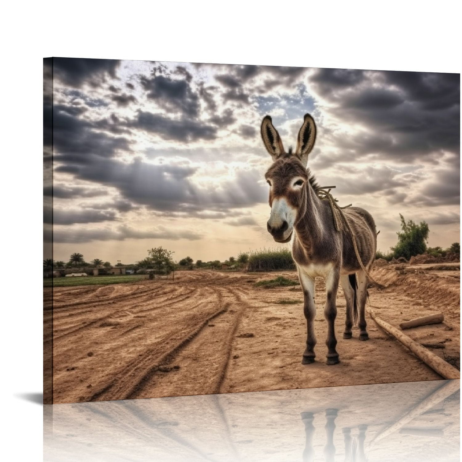 GOSMITH Animal Posters Donkey Pictures For Bedroom Wall Decor Canvas ...