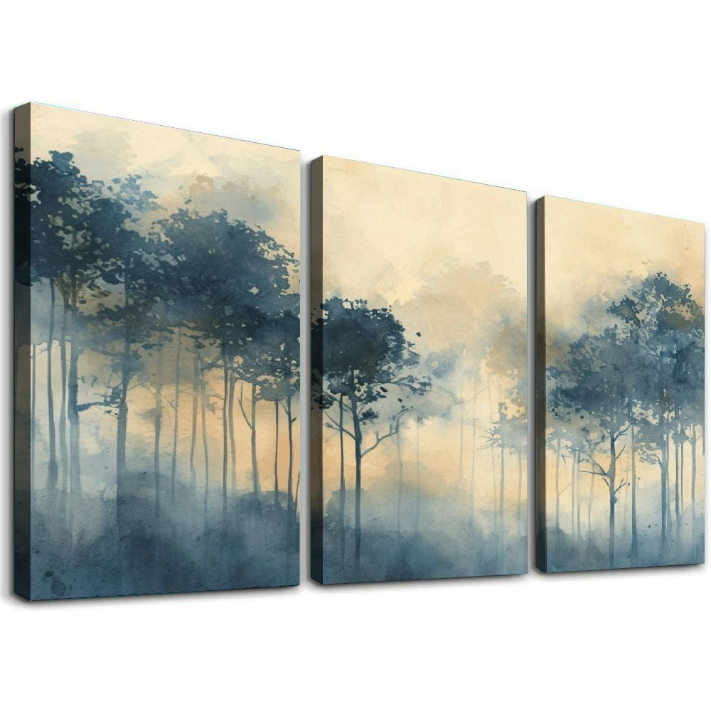 GOSMITH Art Wall Decor Oil Painting 12x16in x3 Watercolor Paintings of ...