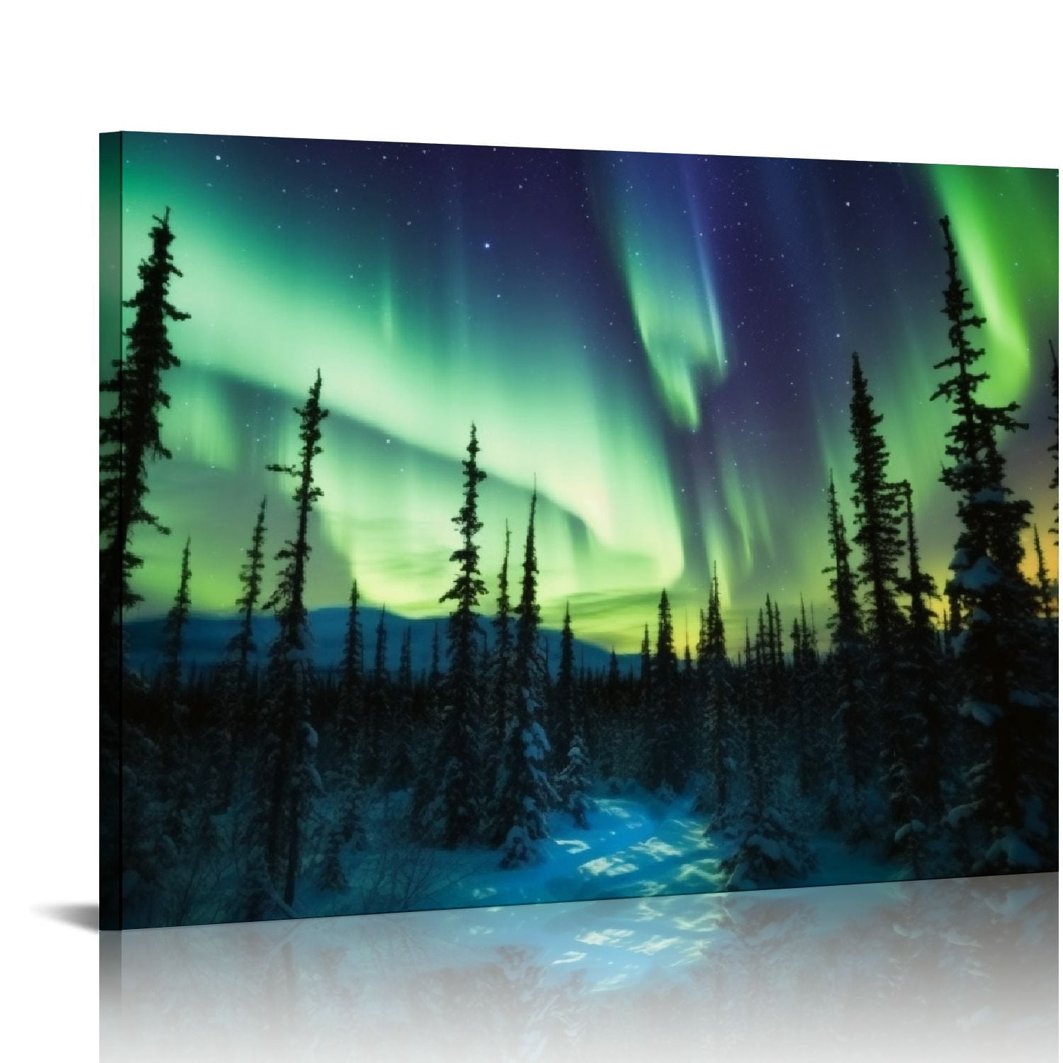 GOSMITH Aurora Borealis Northern Lights Wall Art Room Decor Aesthetic ...