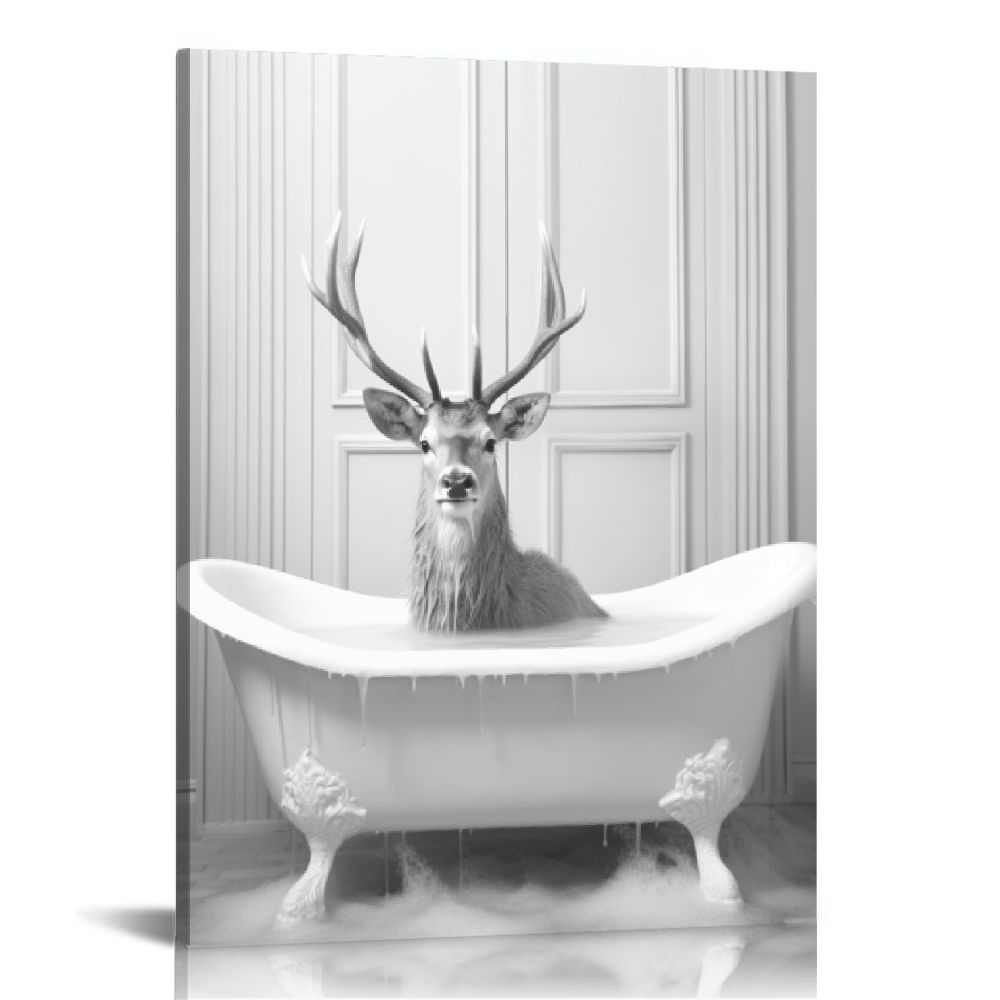 GOSMITH Bathroom Wall Art Decor Country Wall Decor Deer Wall Decor ...